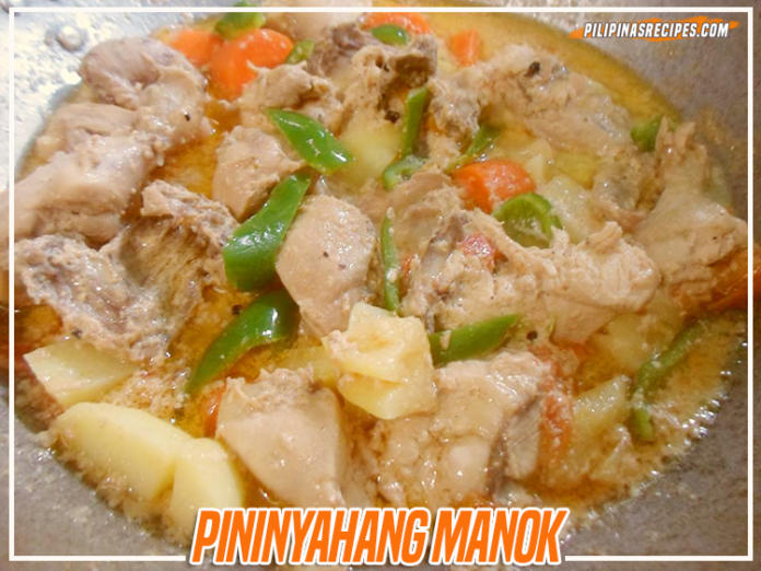 Pininyahang Manok Recipe (Pineapple Chicken) - Pilipinas Recipes